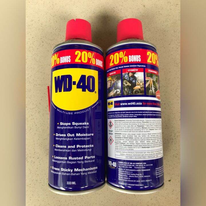WD40 WD 40 WD-40 Pelumas Anti Karat 333ml harga satuan | Lazada Indonesia