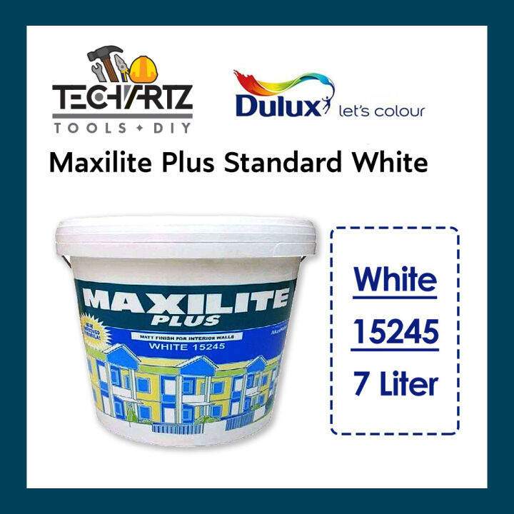 7 Liter Dulux Maxilite Plus Standard White 15245 color Water Based ...