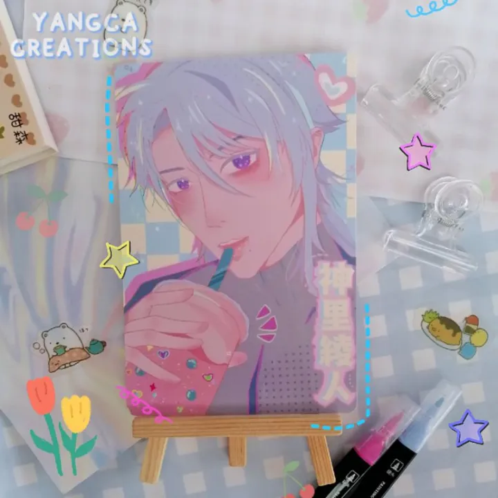 GENSHIN IMPACT | Kamisato Ayato Bubble Tea Pastel Art Print | Lazada PH