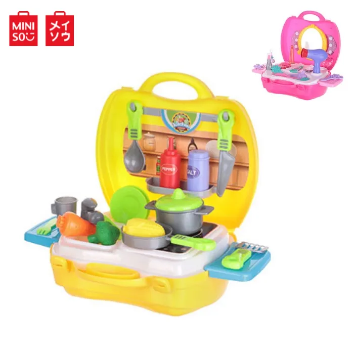 Miniso Role Play Toolbox Toy Kitchen Set/Role Play Toolbox Toy Beauty ...