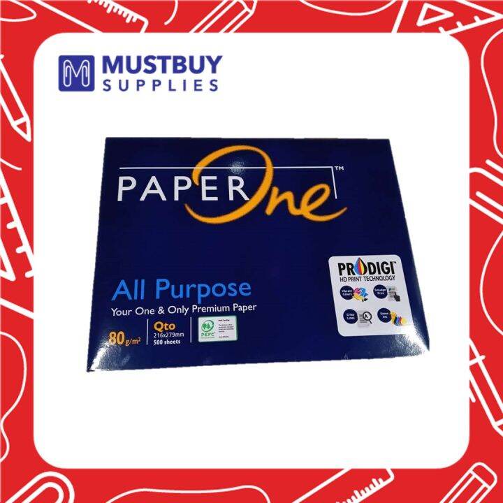PaperOne Bond paper 70gsm/80gsm | Lazada PH