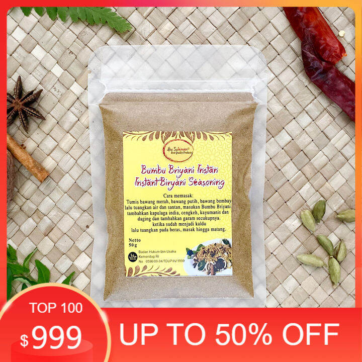 Rempah Baru! Bumbu Nasi Briyani Instan Sachet/ Instant Biryani ...