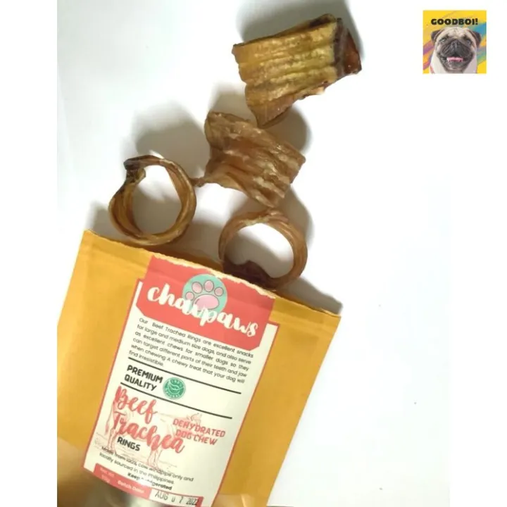 Beef Trachea Rings All Natural Dehydrated Premium Beef Dog Chew Goodboi 50g | Lazada PH