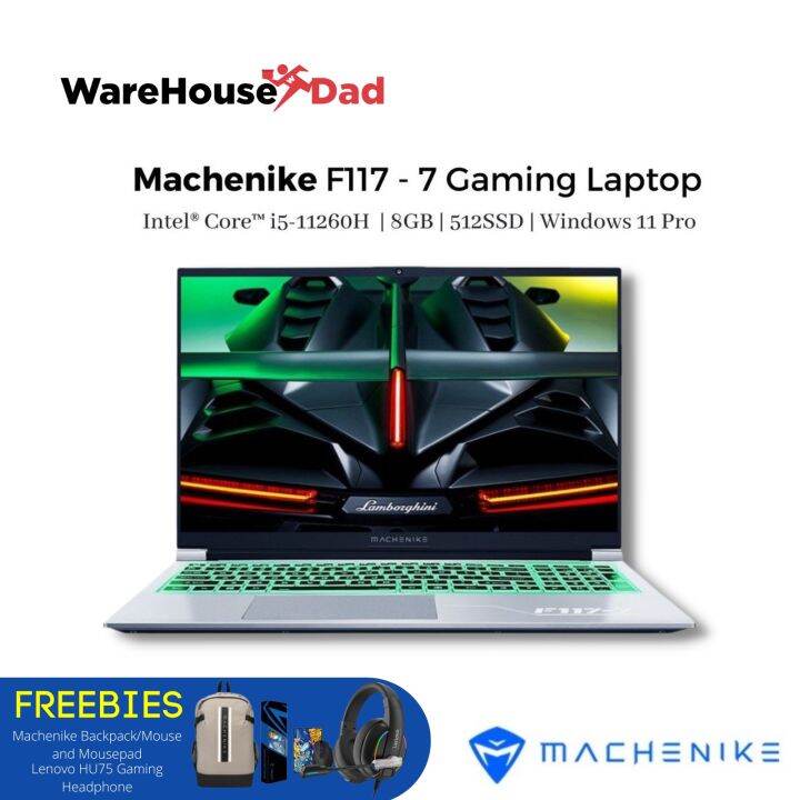 Machenike F117-7 |Intel® Core™ i5-11260H | 8GB | 512SSD | GeForce RTX30 | Windows 11 Pro | Lazada PH