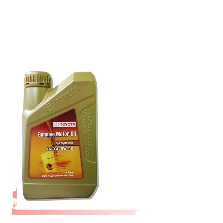 Toyota Genuine Motor Oil Full Synthetic 5W-40 1L For Gas and Diesel ...