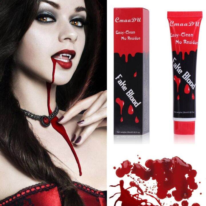 FLITY5 15ml Halloween Fake Blood Prank Trick Ultra-Realistic ...