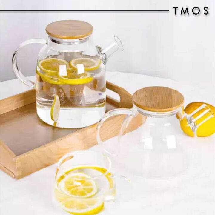 TMOS Glass Water Jug Heat Resistance Drinkware Glass Jar Glass Jug Teko ...