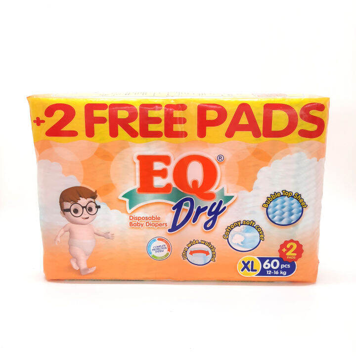 EQ Dry Mega Pack XL 60s | Lazada PH