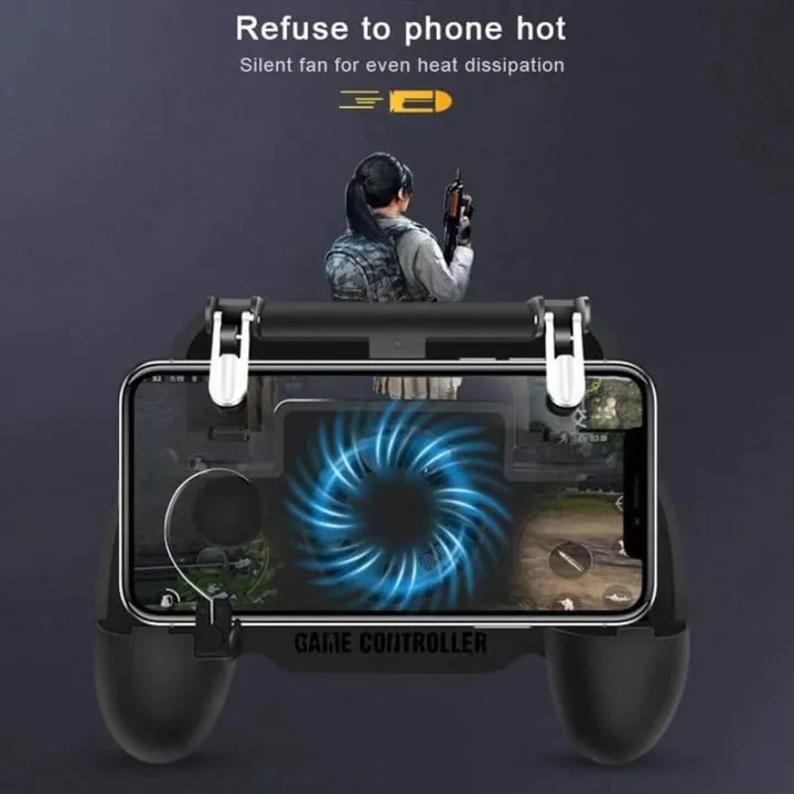 S . R W10 Mobile Game Controller Gaming Joystick Trigger With Cooling Fan | Lazada PH