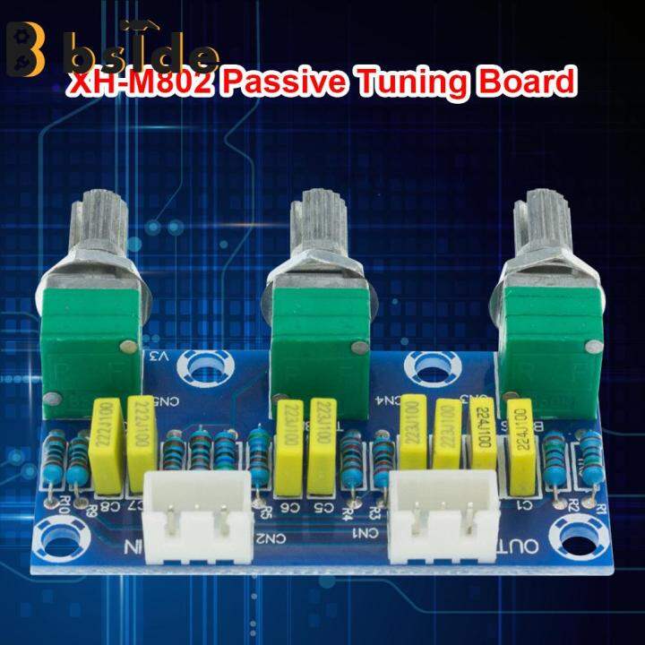 [Bside Tool Store] XH-M802 Passive Preamplifier Tone Board HiFi Treble Bass Volume Control ...