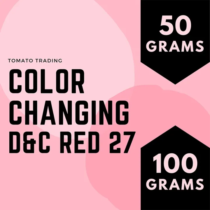 Philippine spot Color Changing D&C Red 27 Pigment 50grams - 100grams ...
