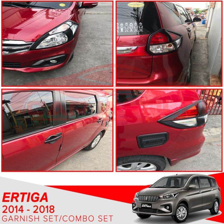 Suzuki Ertiga Garnish Combo Set 2014 - 2018 (Matt Black) | Lazada PH