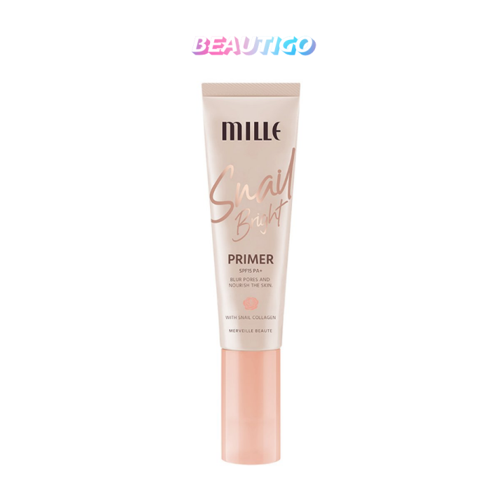 ไพรเมอร์ MILLE SNAIL BRIGHT PRIMER SPF15 PA+ | Lazada.co.th