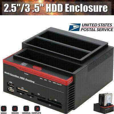 Multi Function USB 3.0 2.5 3.5 SATA IDE Hard Disk Drive HDD Clone Docking Station | Lazada PH