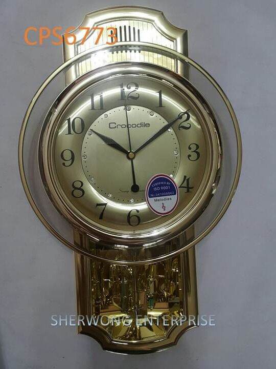 (100% Original) CROCODILE CPS6773 Wall Clock Melody | Lazada