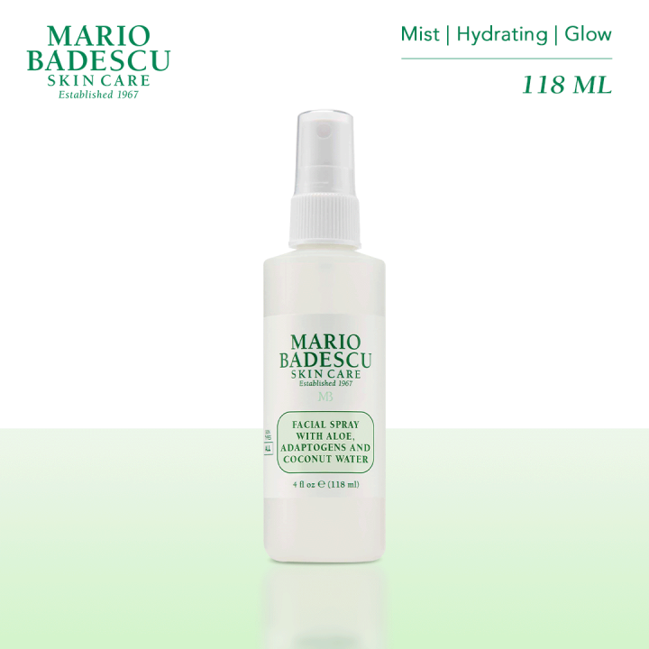 Mario Badescu Green Tea & Coconut Facial Spray Duo for Refreshing ...