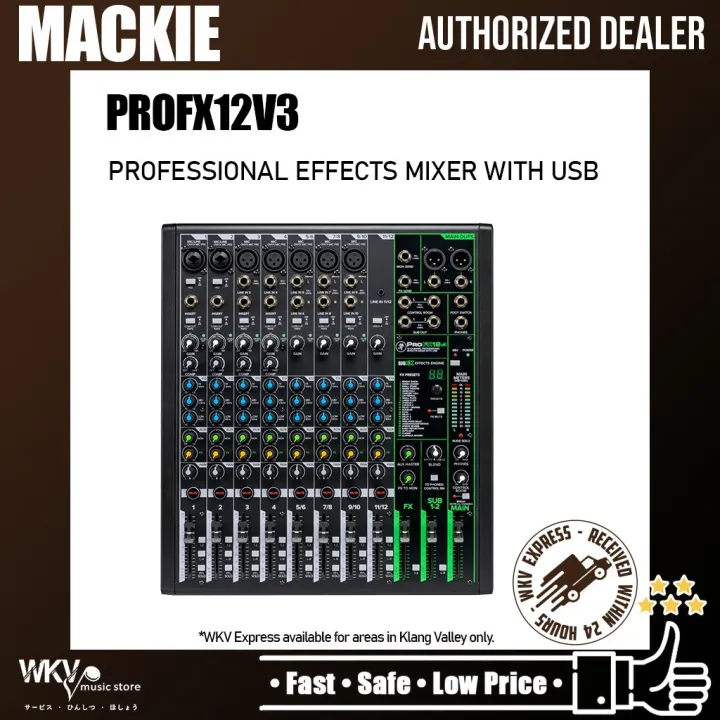 Mackie ProFX12v3 12-channel Mixer with USB and Effects (Pro FX12 v3 ...
