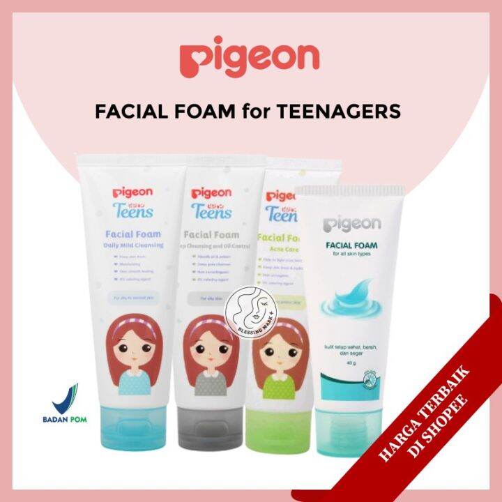PIGEON TEENS FACIAL FOAM ACNE CARE | ALL SKIN TYPE | DEEP CLEANSING ...