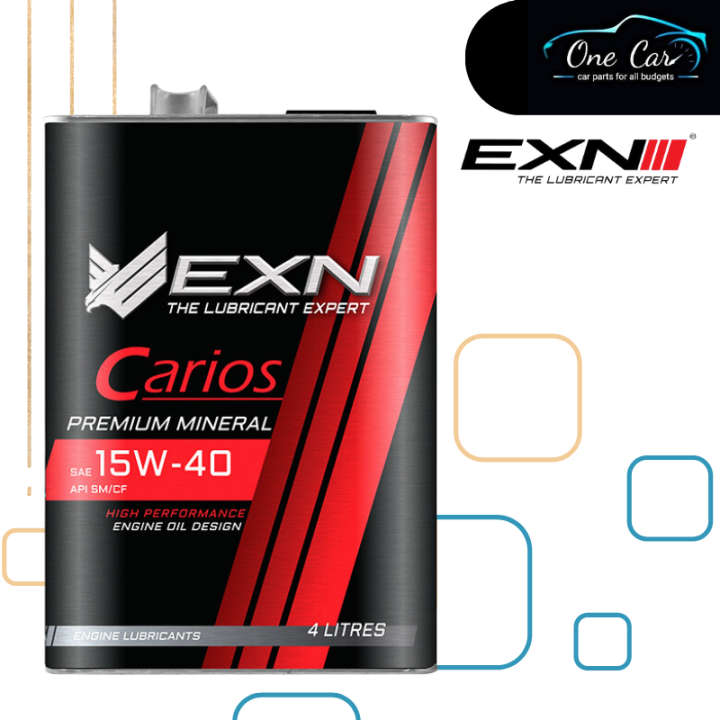 EXN Engine Oil Carios Premium Mineral 15W40 -4L | Lazada