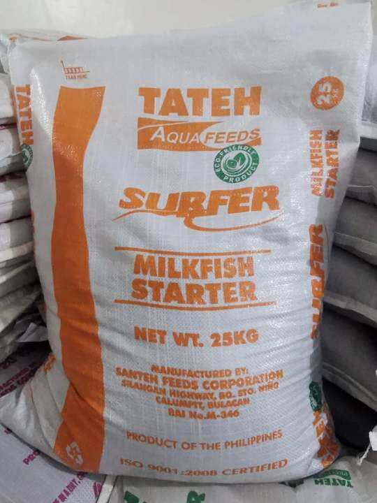 Tateh Aquafeeds Surfer Starter Milkfish Bangus Feeds Floating Pellets ...
