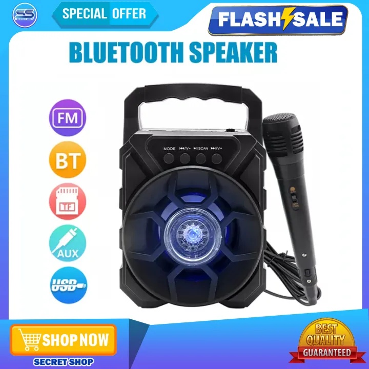 ORIGINAL BLUETOOTH 5.0 SPEAKPHONE BLUETOOTH SPEAKER WITH MIC PLAY FM ...