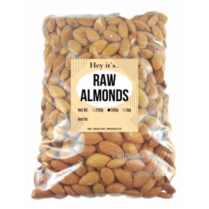 nut Raw Whole Almonds (500g & 1kg) | Lazada PH