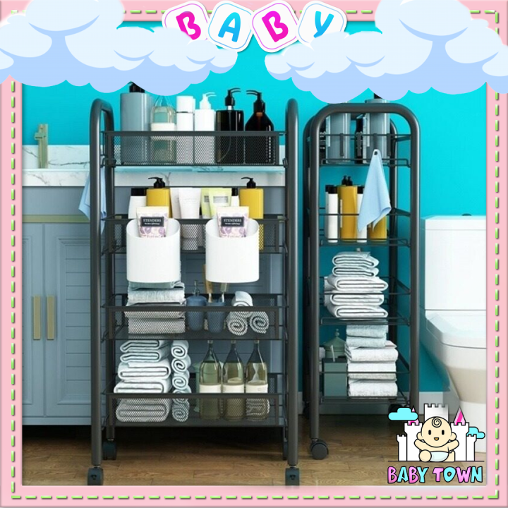 Multifunctional Baby Trolley With Wheel Home Storage Organizer Children ...