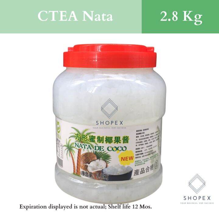 Hot Sale CTEA Nata de Coco Milk Tea Sinkers Toppings Nata Strips (2.8 ...