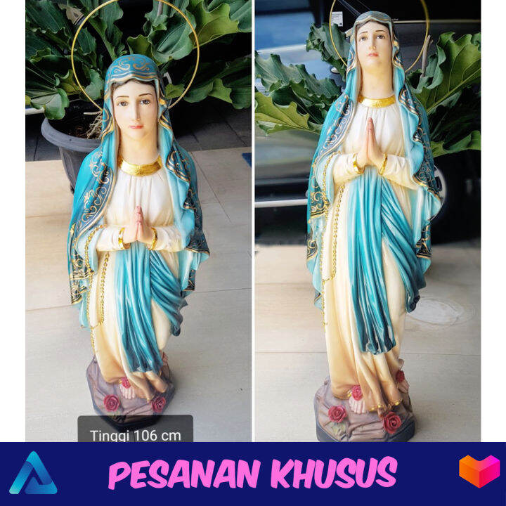 Patung Bunda Maria dari Lourdes Prada Tinggi 1 meter | Lazada Indonesia