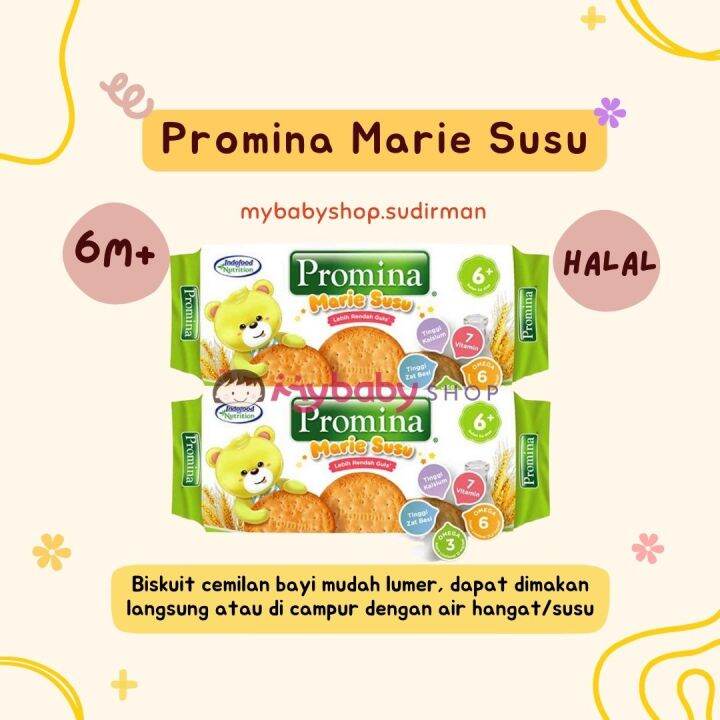 Promina Baby Biscuit Marie Susu 150gr / Biscuit Bayi Promina 6+ bulan ...