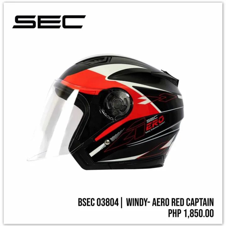 SEC Windy Aero Series - Open Half Face Helmet | Lazada PH