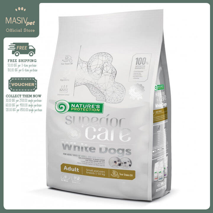Nature's Protection Superior Care White Dogs 10kg Lamb | Adult Small ...