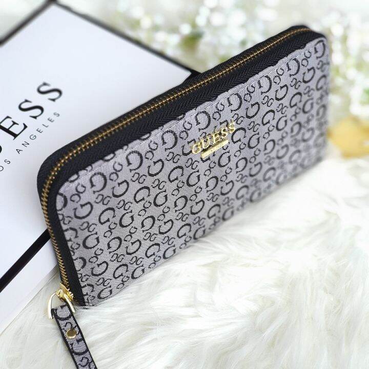 Guess Signature G Women's Long Wallet Monogram in Coated Synthetic ...