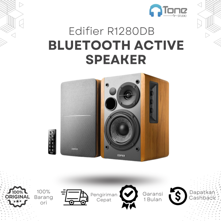 Speaker Bluetooth Edifier R1280DB Active Bookshelf Speaker | Lazada Indonesia