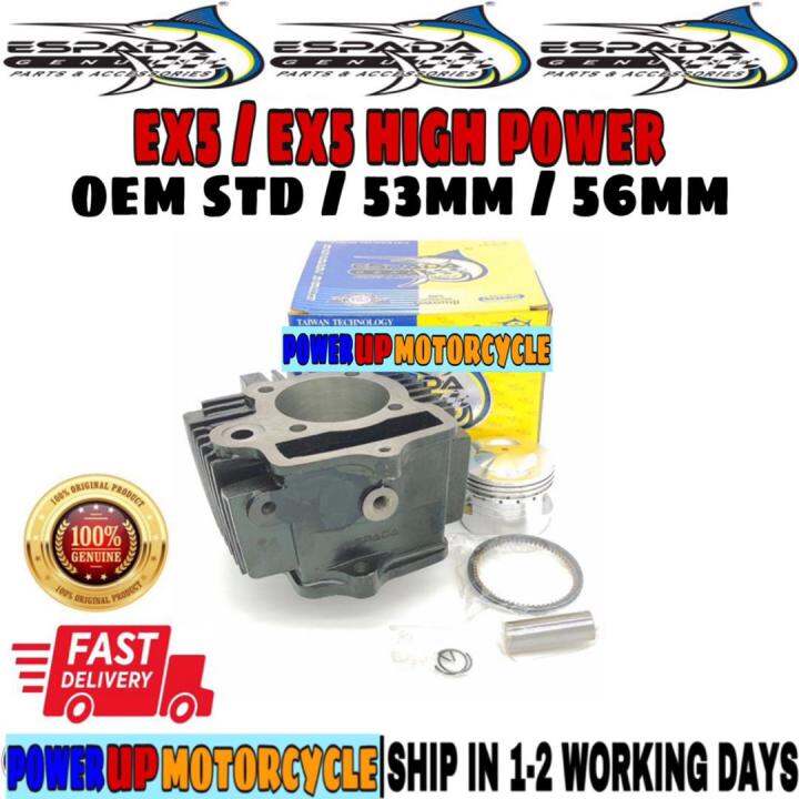 EX5 / EX5 HI HIGH POWER STANDARD STD OEM / 53MM / 56MM ESPADA RACING ...