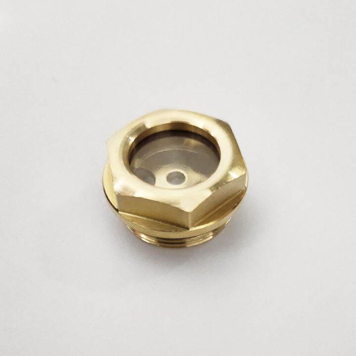 Copper oil standard oil mirror oil window round hexagonal screw-in oil ...