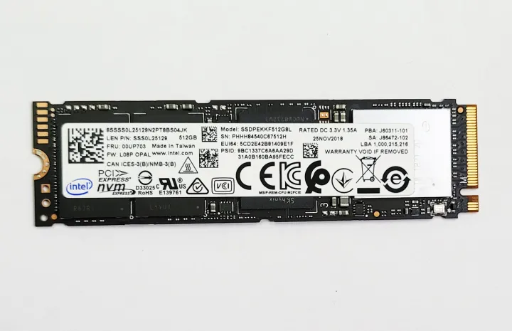 Intel SSD Pro 7600p Series 512GB SSDPEKKF512G8L M.2 PCIe NVMe 2280 MLC ...