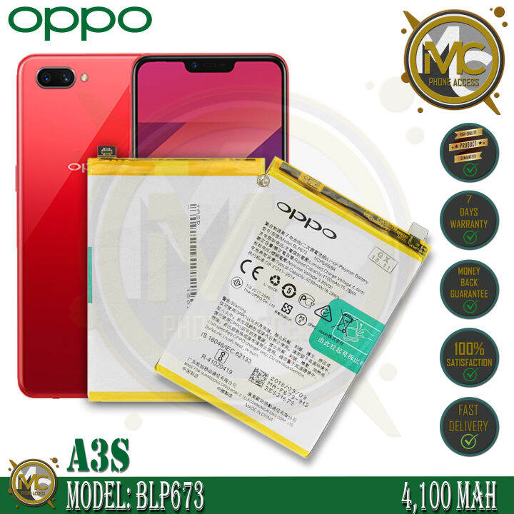 Oppo Battery for Oppo A3s / Model BLP673 Original quality and capacity ...