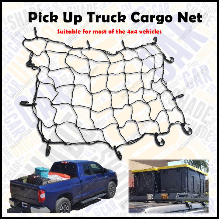 4x4 Pick Up Truck Cargo Net Luggage Storage Organiser Stretchable ...