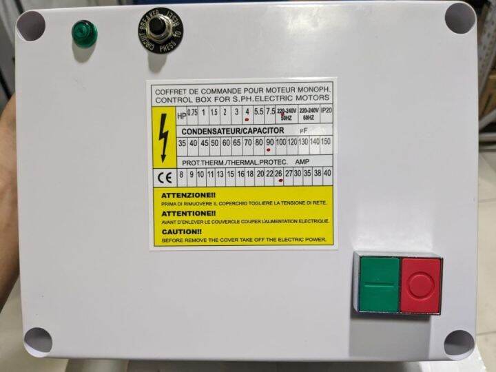 Control box pompa submersible Inoto 4HP / 2,2KW / 90UF 4SRM 4 HP PK ...