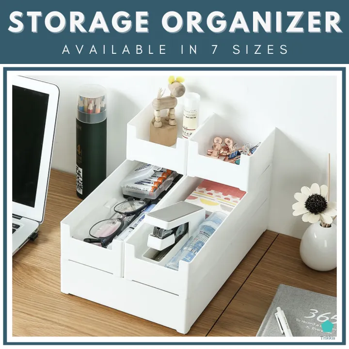 PP Plastic Desktop Organizer/ Storage Box/ Space Saver Box/ Stackable ...