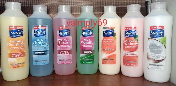 SUAVE Essentials Shampoo/Conditioner Family Size (887mL) | Lazada PH