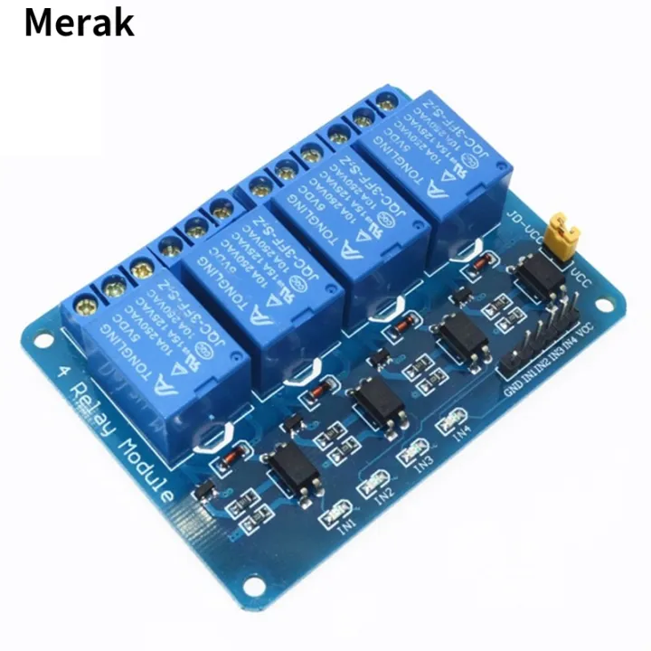 4 channel relay module 4-channel relay control board with optocoupler ...