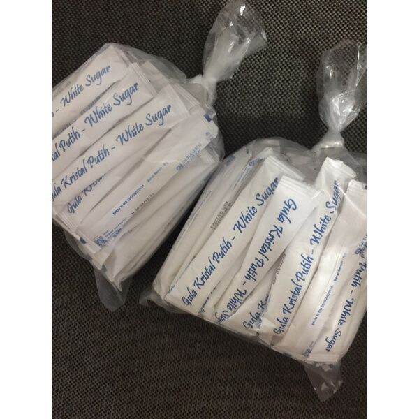 Gula Pasir Putih Stick Sachet White Sugar repack isi 50 pcs | Lazada ...
