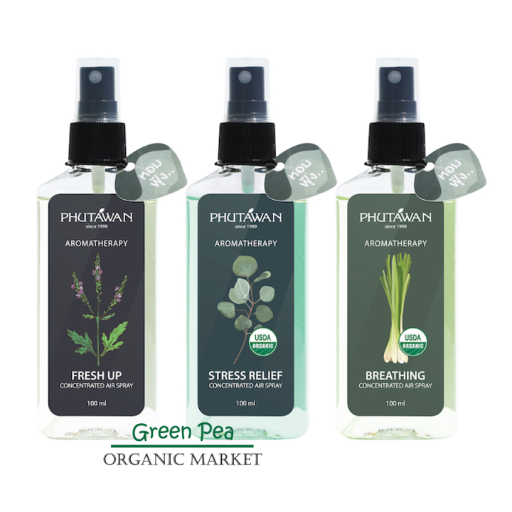Phutawan สเปรย์ปรับอากาศ จากน้ำมันหอม ระเหยออแกนิค ขนาด 100 ml ปรับอากาศให้สดชื่น | Lazada.co.th