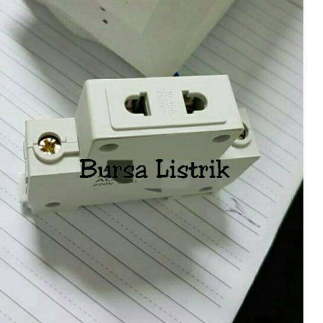 Stopkontak dinrail din rail 2 PIN MODEL GEPENG di rel mcb | Lazada ...