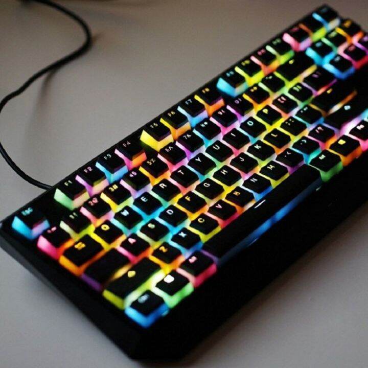 Backlit Mechanical Keyboard Translucent Keycap Thick PBT OEM Profile ...