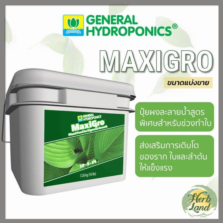 [สินค้าพร้อมจัดส่ง]⭐⭐General Hydroponic - MaxiGro ปุ๋ยผงสำหรับช่วงทำใบ ...