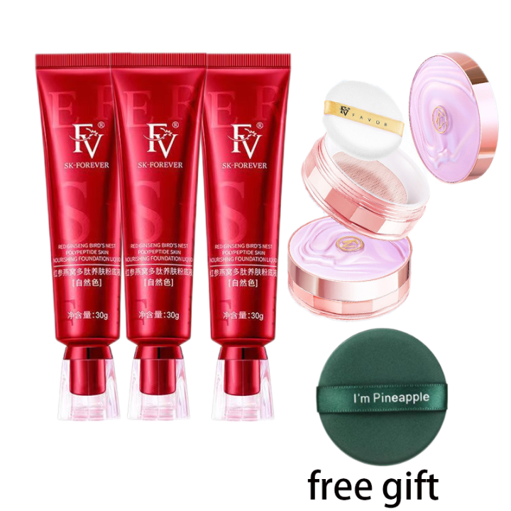 [COD]Fv Set Foundation Liquid Setting Powder Oil-control Waterproof ...