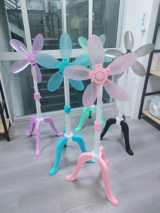 5 Five Blades Stand Fan Small Electric Fan Floor Fan Retractable ...